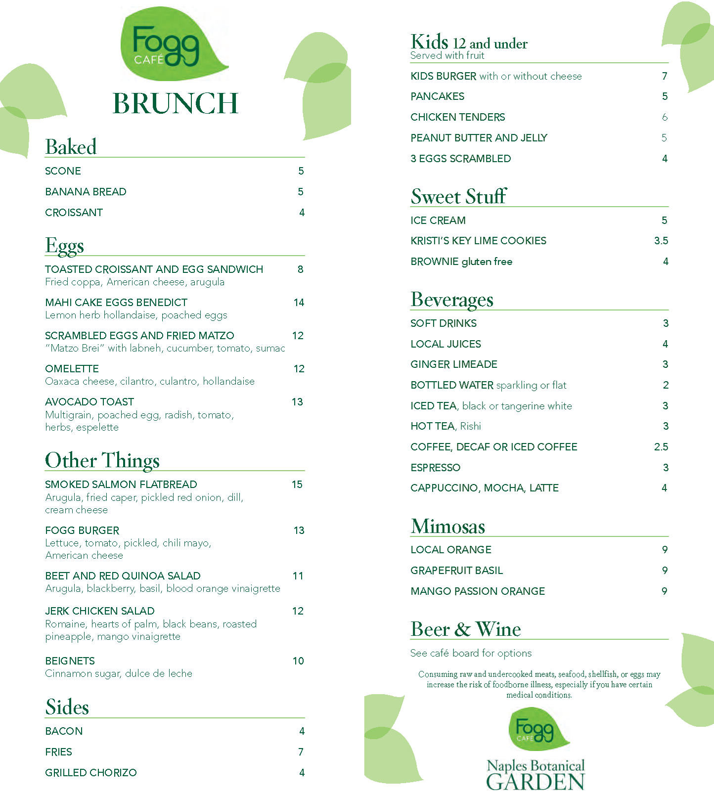 Fogg Café | Naples Botanical Garden