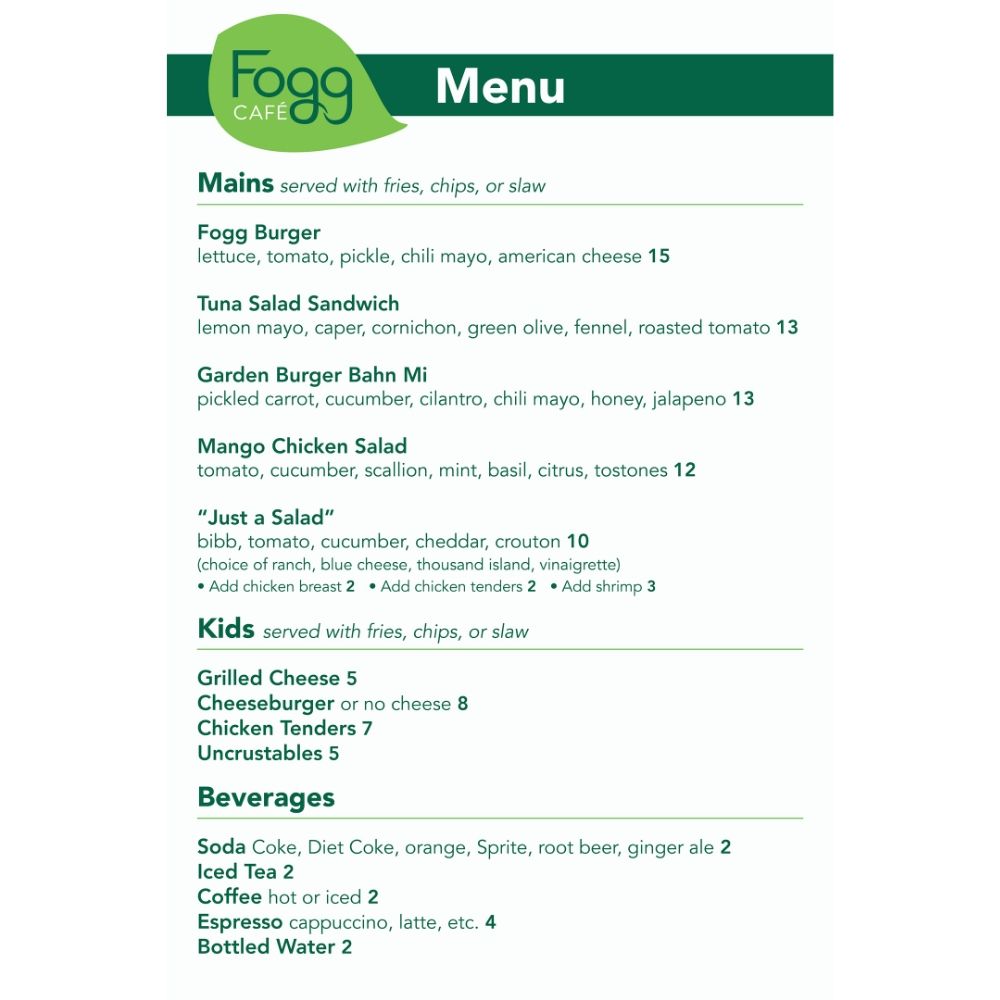 Fogg Café | Naples Botanical Garden