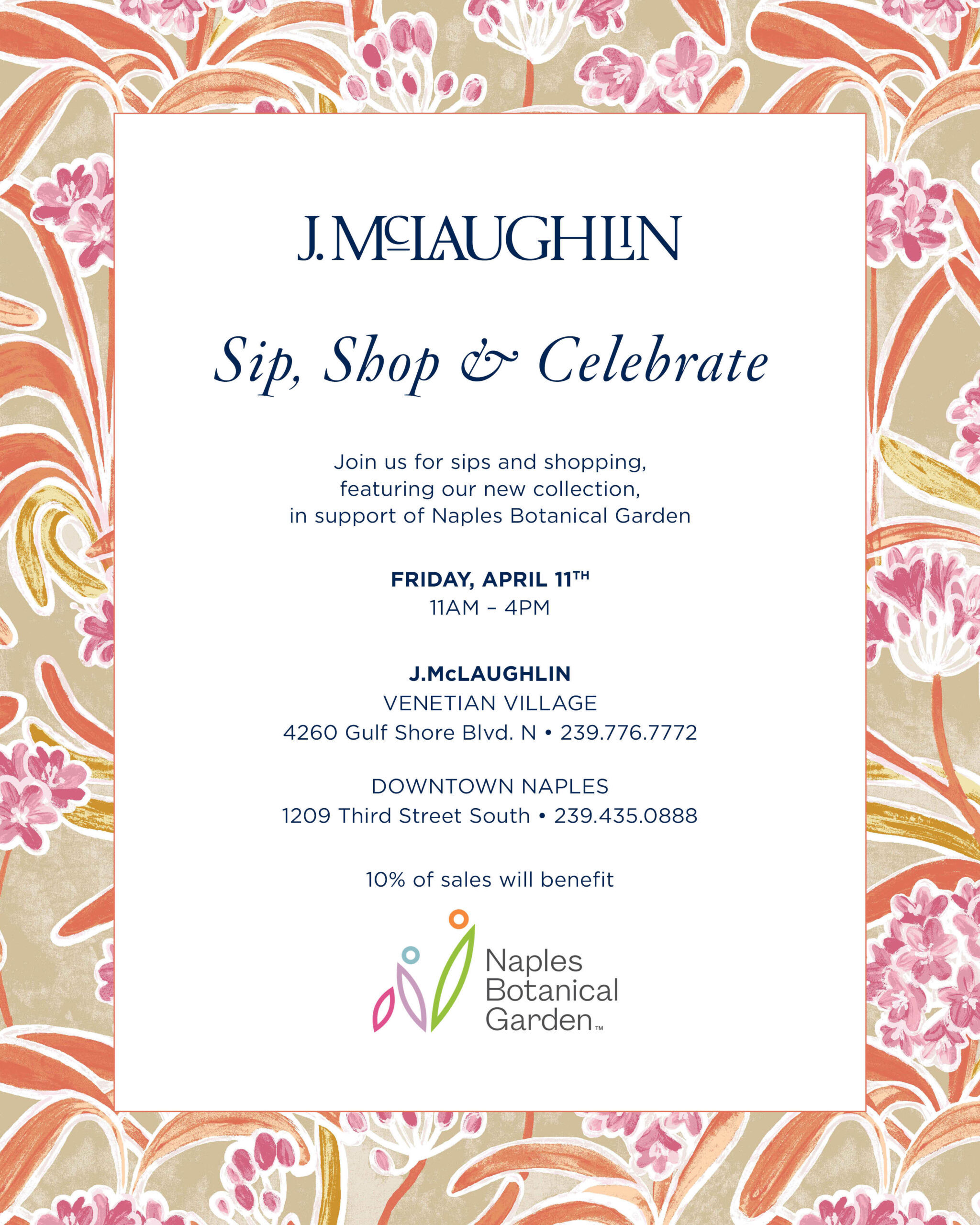 Sip, Shop, and Celebrate Spring with J. McLaughlin | Naples Botanical ...